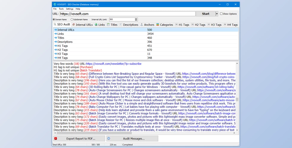 Free Download VovSoft SEO Checker v7.6.0 + CRACK