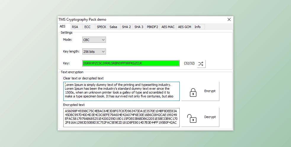 Download TMS Cryptography v4.3.2.5 for D11 Full Source